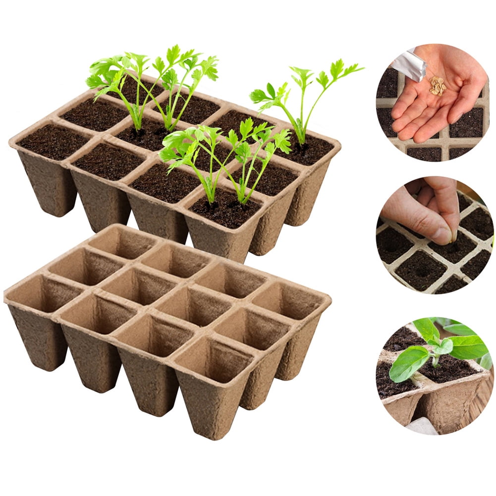 with 10 Plastic Plant Labels and 2 Seedling Lifters 10pcs-Black Seed ...