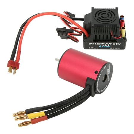 Spptty RC Brushless Motor ESC Combo 60A ESC S3650 5200KV Brushless ...