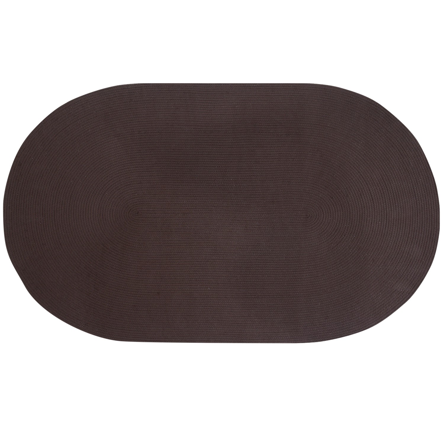 Better Trends Chocolate Solid Alpine Polypropylene Braided Rug 1 8 X Better Trends Chocolate Solid Alpine Polypropylene Braided Rug 1 8 X