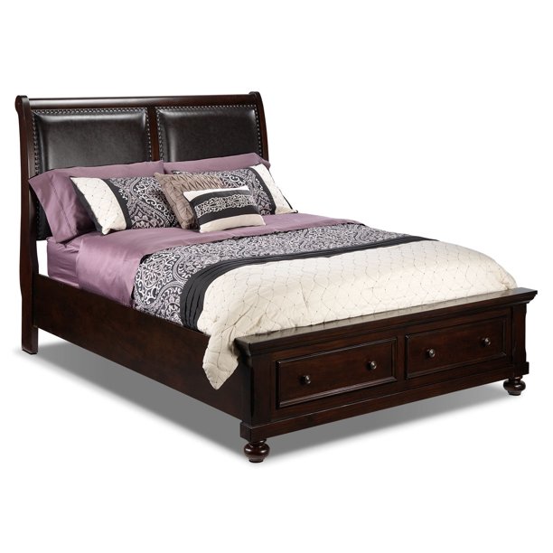 Roseville Queen Storage Bed - Cherry - Walmart.ca