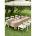 Rectangle Outdoor Tablecloth with Umbrella Hole and Zipper 60x84 Inch ...