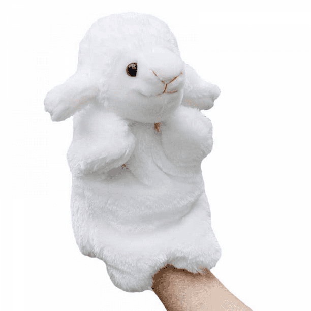 25CM Animal Puppets, Realistic Sheep Puppet Soft Plush Hand Puppets for ...