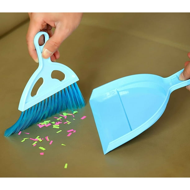 Mini Cleaning Broom and Dustpan Set Mini Desk Cleaning Brush and Duster ...