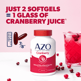 AZO Cranberry Urinary Tract Health Dietary Supplement 100 Softgels ...