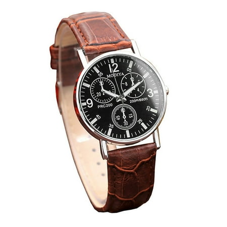 Watches For Men Six Pin Quartz Blue Glass Belt Men Watches - Walmart.ca