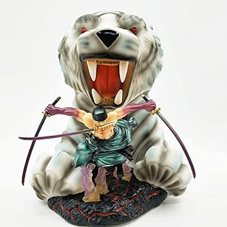 NAMFSR One Piece Super White Tiger Roronoa Zoro Three Swords Animation ...