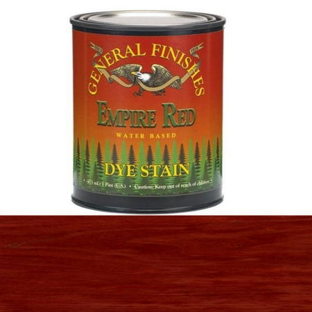 General Finishes, Water Based Dye, Empire Red, Pint - Walmart.com