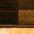 Allstar Brown Modern Contemporary Casual Brown Area Rug (7' 10" x 10' 2 ...