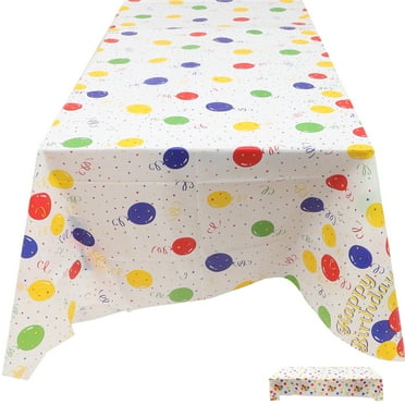 Packed Party 'People Covered In Fun' 84" x 54" Reversible Table Cover ...