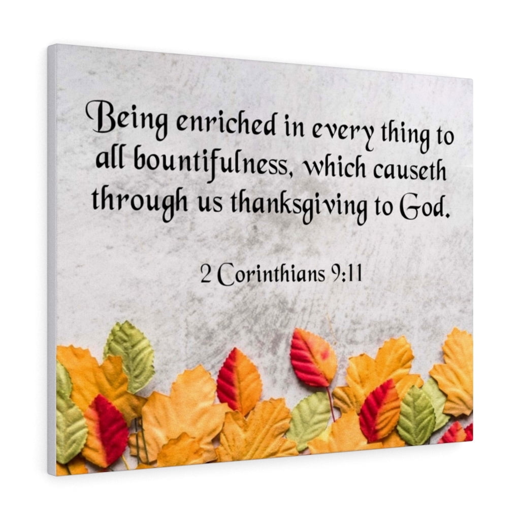 Scripture Walls Thanksgiving to God 2 Corinthians 9:11 Wall Art Bible ...