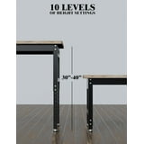 Height Adjustable Workbench, 48" L X 24" W, with Power Socket & 5FT ...