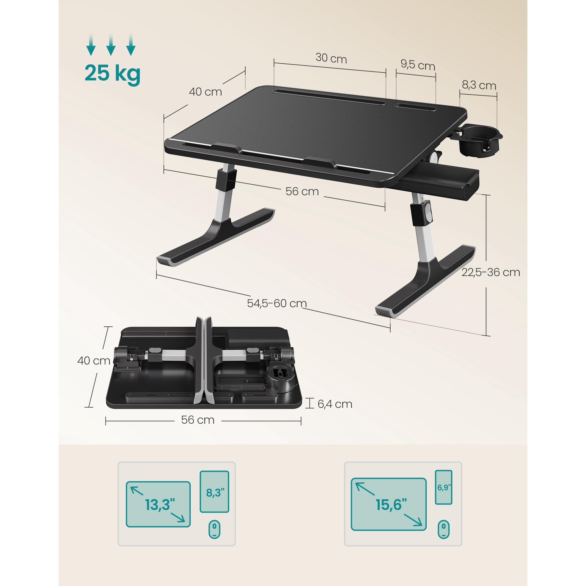 Click here for Songmics Lap Desk Table  Adjustable Height  120° T... prices