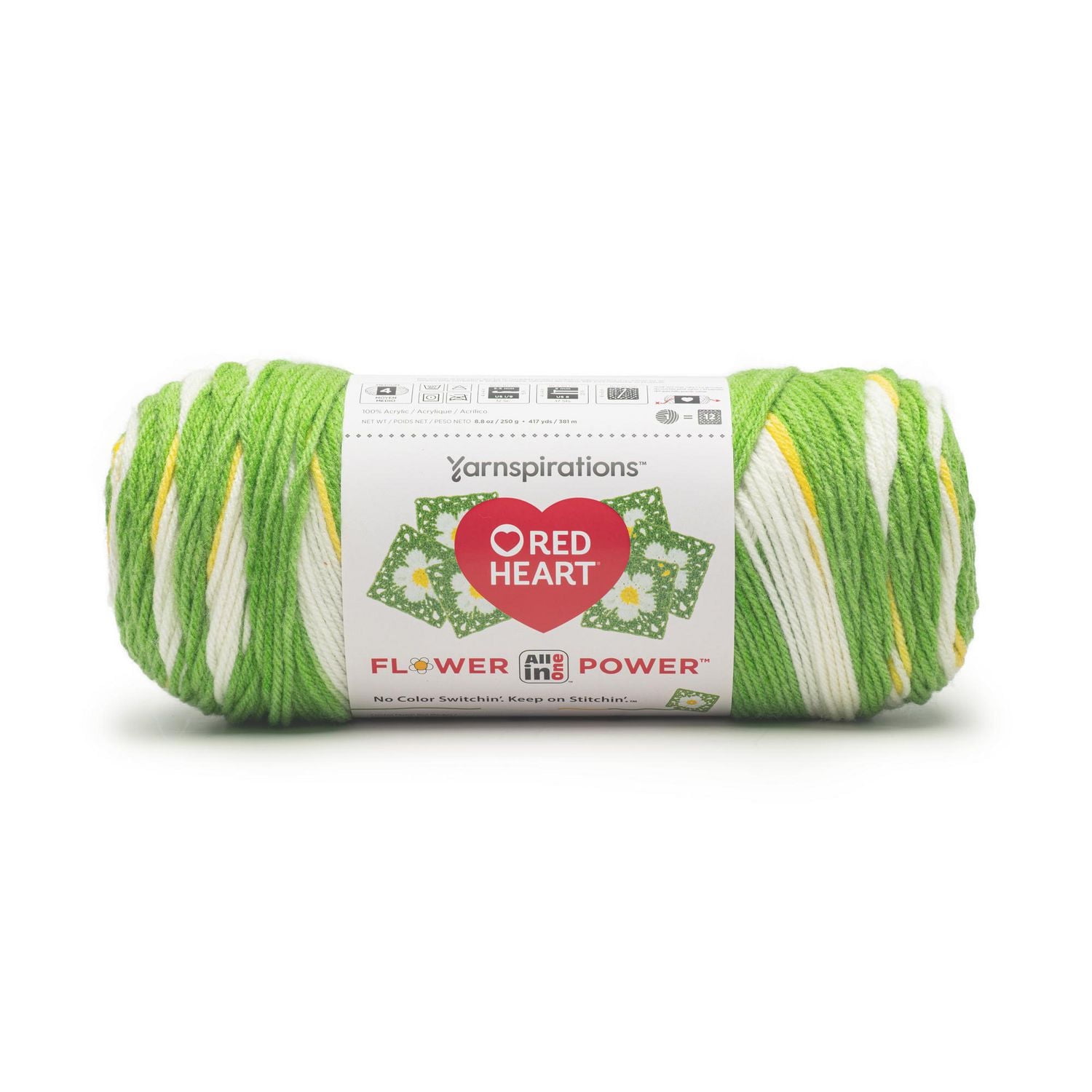 Click here for Red Heart All In One Flower Power #4 Worsted (Medi... prices