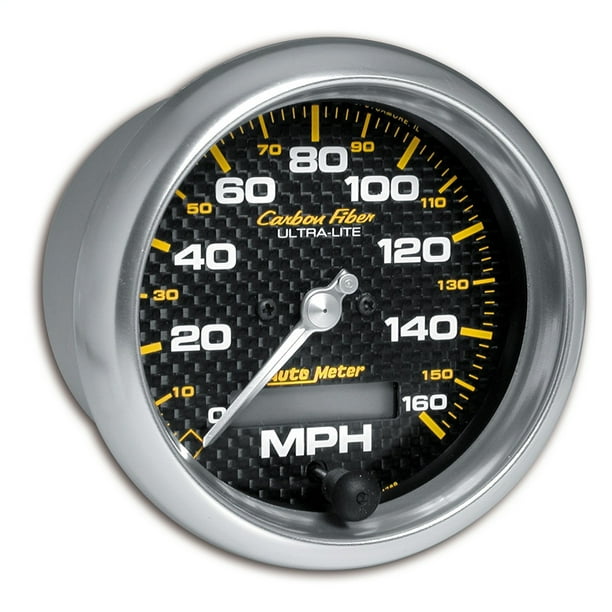 AUTO METER 4789 3-3/8IN SPEEDO, 160 MPH, IN-DASH, ELEC, CF - Walmart ...