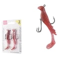 2 Pcs T Tail Swimbait Lure 3.1 Inch for Night Fishing, Luminous Soft ...