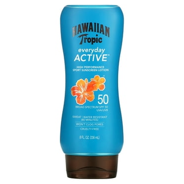 Hawaiian Tropic Tropical Island Scent Sunscreen Lotion, Skin Nourishing ...