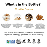 Remedy Organics Vanilla Dream Nutritional Shake 12 fl oz with 20g ...