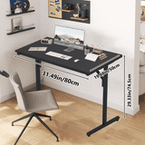 Koligey Small Computer Desk - 32 Inch Writing Table with Headphone ...