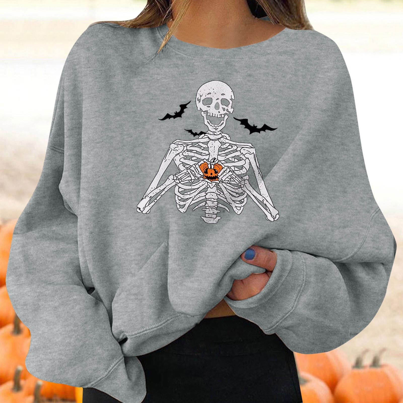 Click here for Wanpidan Womens Halloween Graphic Print Pullover S... prices