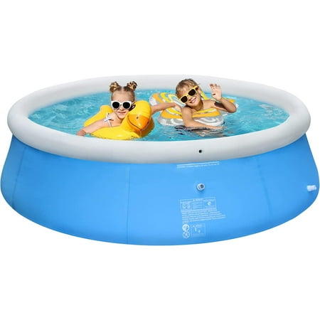 Inflatable Above Ground Pool, 8ft x 27in Swimming Pool for Family ...