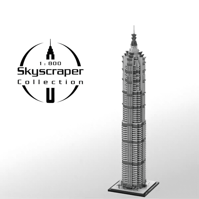 MOC-148580 Jin Mao Tower Modular Building Blocks Set Skyscraper MOC ...