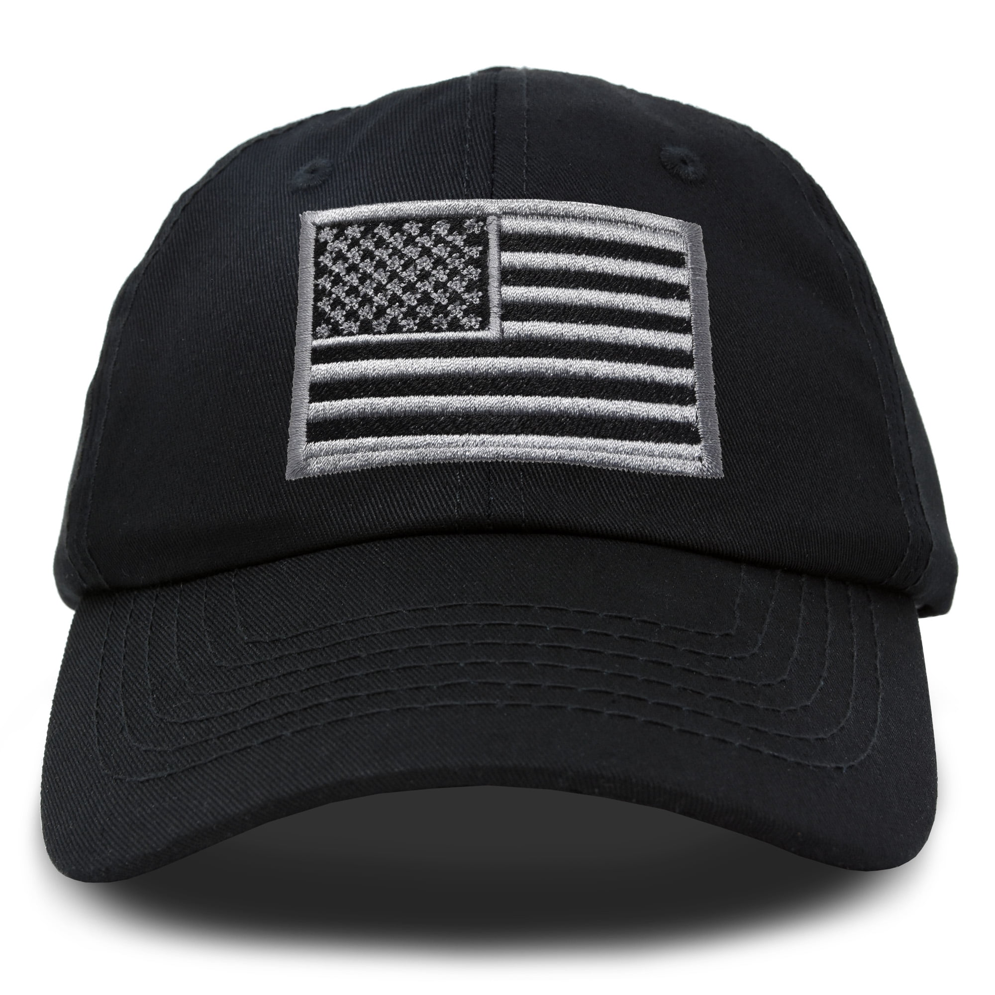 Dalix American Flag Hat Premium Usa Black Gray Baseball Cap In Black