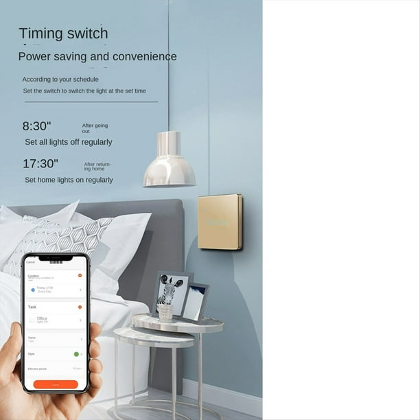 Tuya Wifi Smart Switch Luz TáCtil Switch Zero Fire Line 1 Switch Gold | Walmart en línea