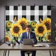 7x5ft Photo Backdrop, Sunflower Soft Polyester Backdrop Curtains ...