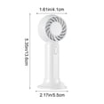 Mini Quiet Handheld Fan, 3 Speed Levels, Lightweight Compact Design ...