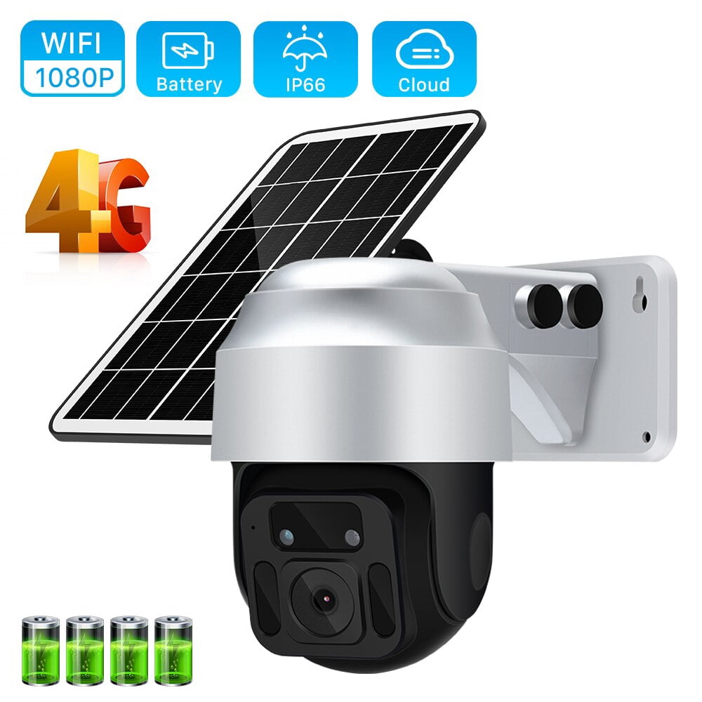 Cámara IP 4G con tarjeta SIM, Monitor de seguridad inteligente, 1080P ...