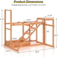 Chicken Activity Play Set - Poultry Run with Wood Stand, Ladder ...