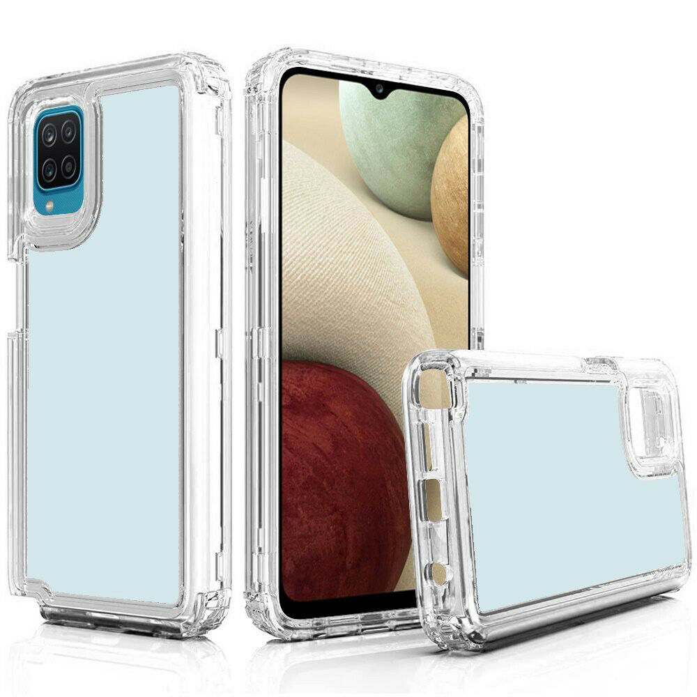 Kaleidio Case For Samsung Galaxy A12 5G [Kleer Hybrid] 3-Piece Impact [Drop Protection ...