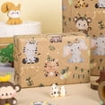 Kraft Baby Wrapping Paper, Little Woodland Animal Wrapping Paper, Cute ...