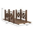Garden Bridge,Wooden Garden Bridge Footbridge for Backyard Ponds ...