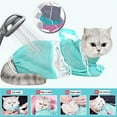 Cat Bathing Bag, Adjustable Breathable Pet Grooming Restraint Bag for ...
