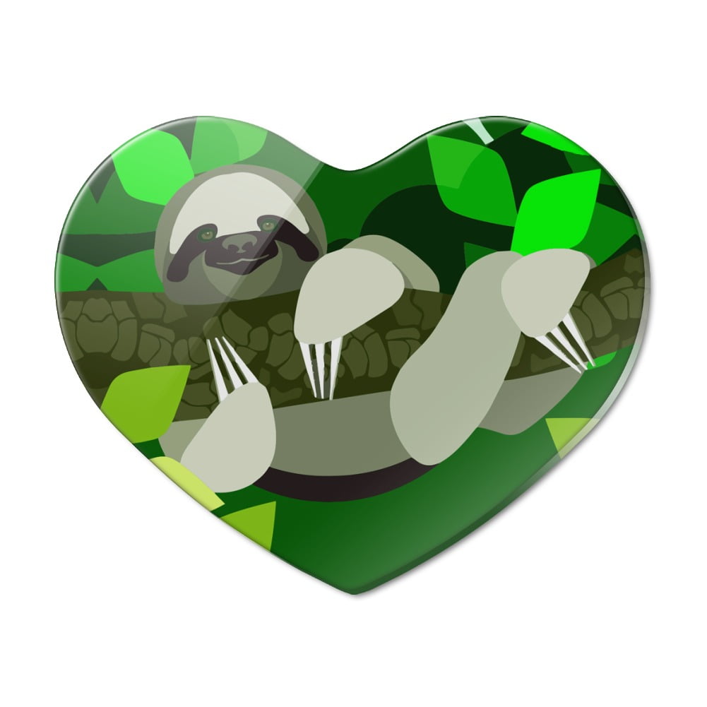 Geometric Sloth Heart Acrylic Fridge Refrigerator Magnet - Walmart.com