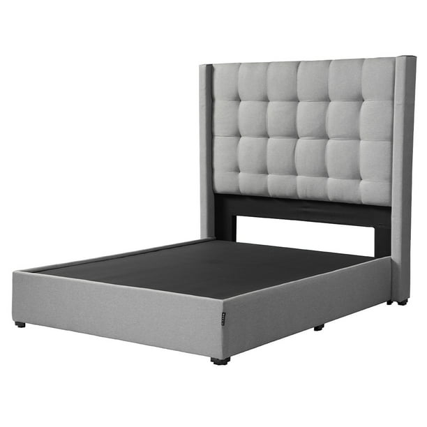 Box Base Cama Matrimonial + Cabecera Titan Gris | Walmart en línea