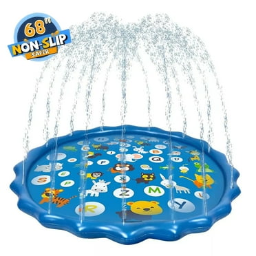 OGEDNAC 68" Water Sprinkler Pad, Inflatable Splash Pad for Kids and ...