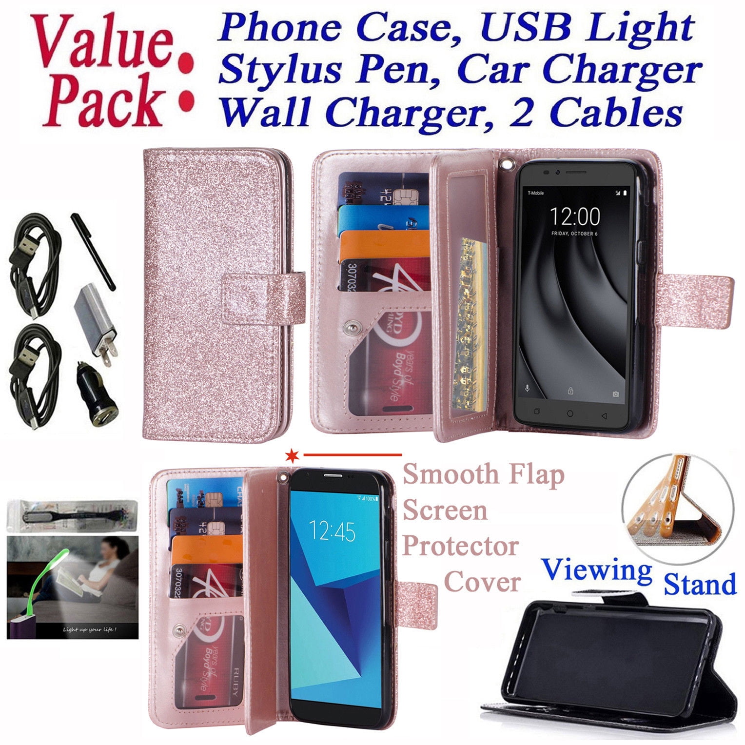 Value Pack For 6 T Mobile Revvl Plus Revvlplus Phone Case Smooth