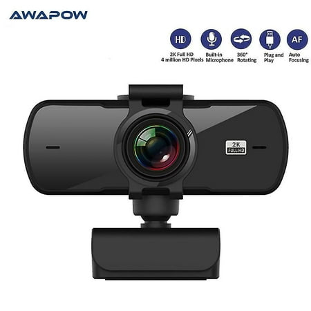 Webcam 2k Full Hd Webcam With Microphone Usb Autofocus Webcam For Live ...