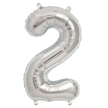 Giant Silver Number 1 Foil Balloon 34" - Walmart.com