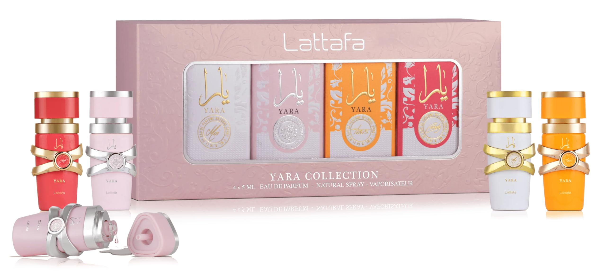 Perfume Lattafa Yara Collection Eau de Parfum 4x5 ml para mujer ...
