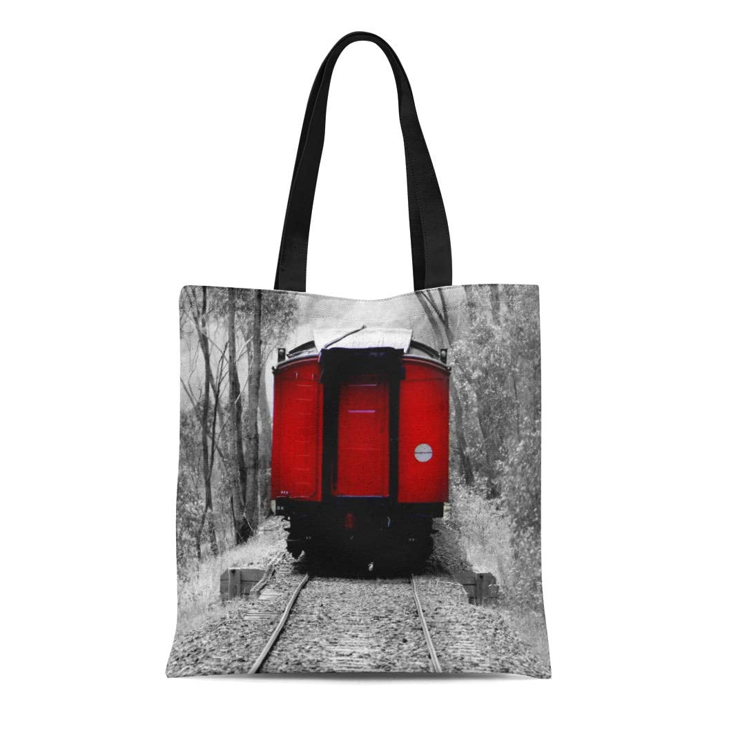 ASHLEIGH Canvas Tote Bag Contest Little Red Caboose Vintage Train Steam ...