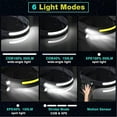 Headlamp Rechargeable 2PCS, 230° Wide Beam Head Lamp LED with Motion ...