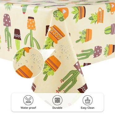 Ray Star Vinyl Tablecloths 52x70 Spring Tablecloth Plastic Picnic ...
