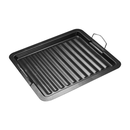 Non Stick Rectangular Grill Plate Dinner Party Gas Hob Picnic Tray For ...