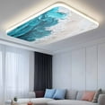 Fluorescent Light Covers for Ceiling Lights Classroom, Abstract Beach ...