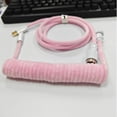 Coiled Keyboard Cable USB C to USB A With Detachable Aviation Cord ...