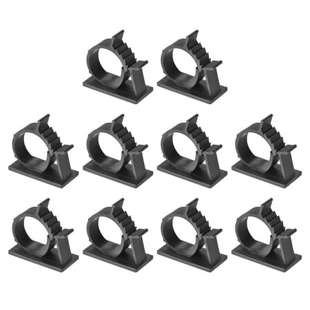 Adjustable Cable Clips, 10 Pack 22-25mm Self-Adhesive Cable Clamp Wire ...