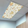 4 Pack Yellow Flowers Fluorescent Light Covers for Ceiling Lights ...